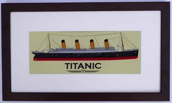 Titanic Jacquard Woven Picture in Frame 39cm x 23cm - Jacquard Woven ...