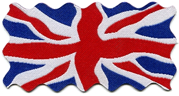 Union Flag Iron On Woven Badge 9.5cm x 5cm - Jacquard Woven Badge Limited